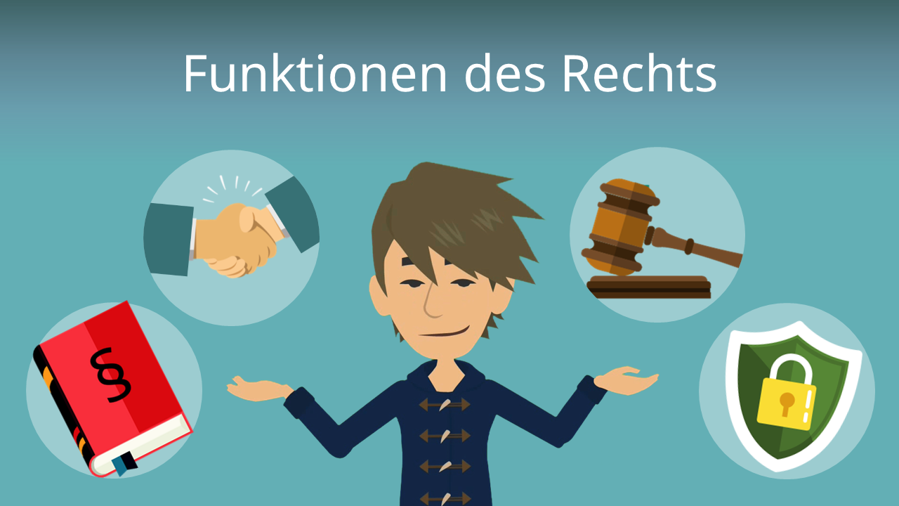 Funktionen des Rechts • Erklärung & Beispiele · [mit Video]