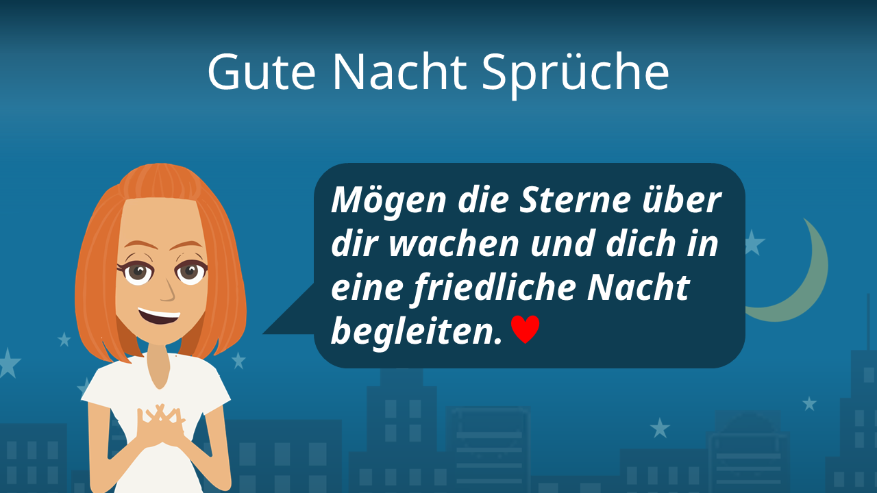 Gute Nacht Sprüche • 70+ schöne Gute Nacht Texte · [mit Video]