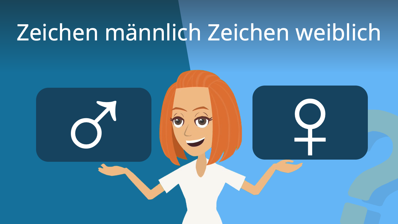 Zeichen männlich Zeichen weiblich • Windows und Mac · [mit Video]