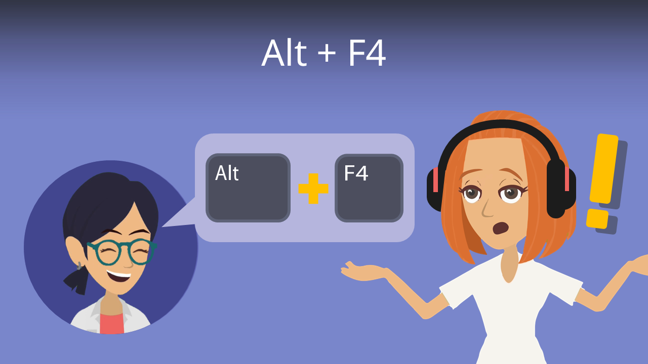 Alt + F4 • Was passiert dann? · [mit Video]