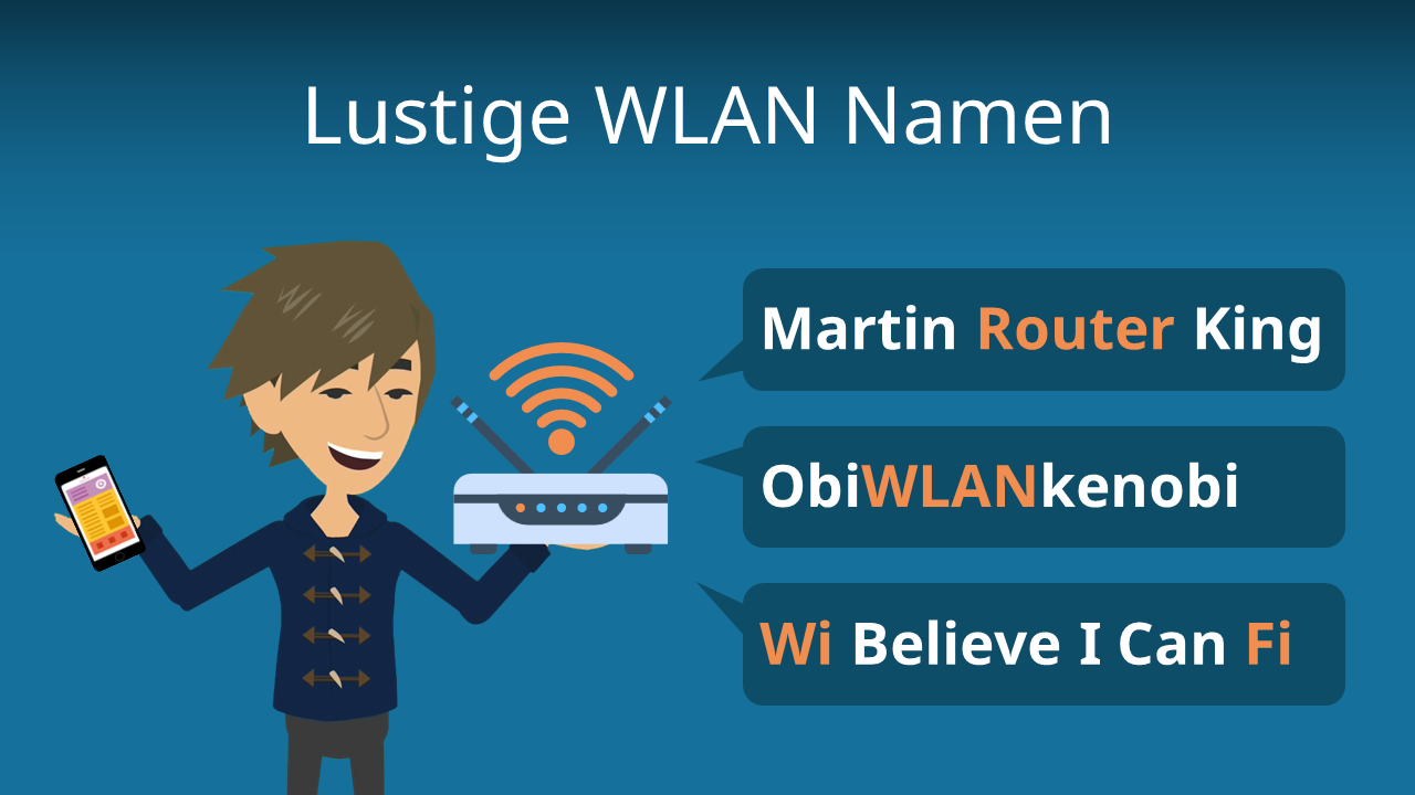 Lustige WLAN Namen • 200 originelle Vorschläge · [mit Video]