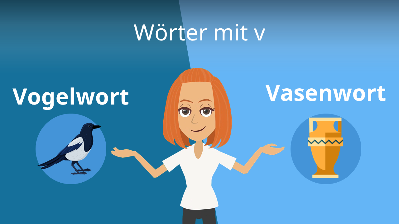 Wörter mit v • Vogelwörter und Vasenwörter · [mit Video]