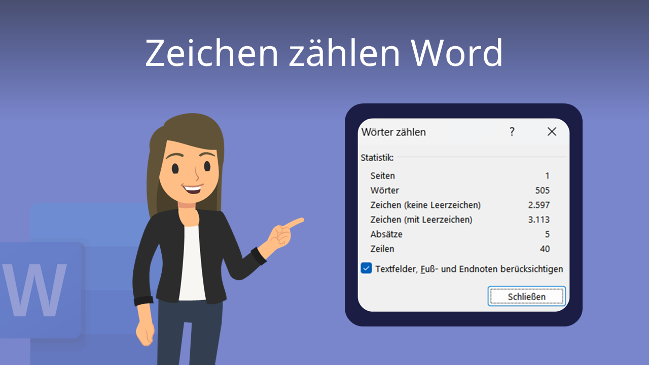 Zeichen zählen Word • Einfach erklärt! · [mit Video]