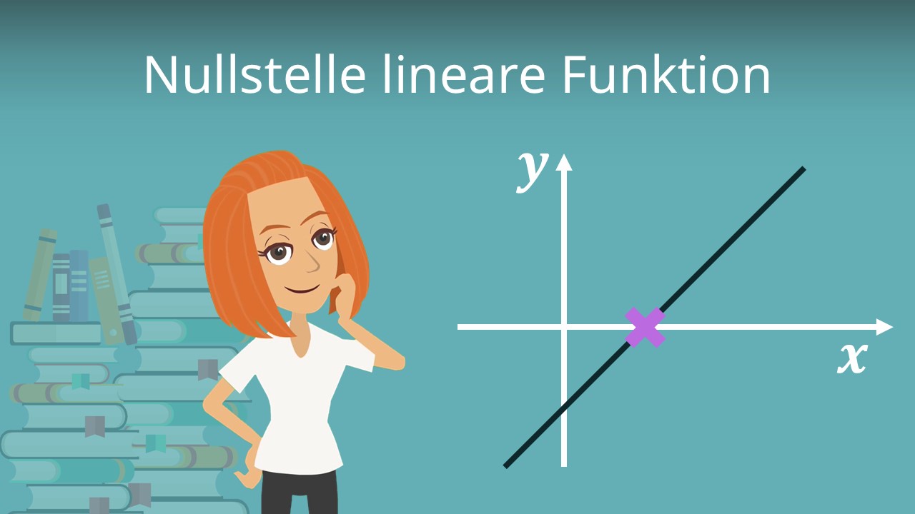 Nullstelle lineare Funktion • Berechnung und Beispiele · [mit Video]