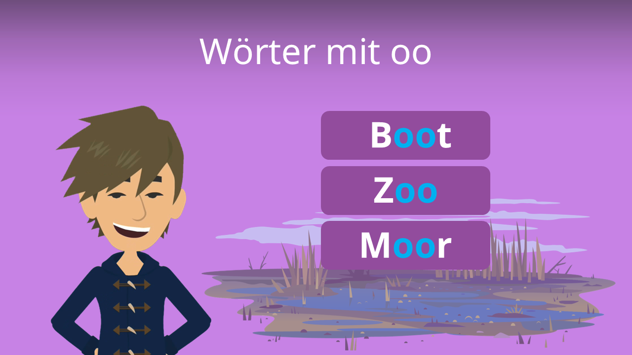 Wörter mit oo • Wörter mit Doppel o, Doppelte Selbstlaute · [mit Video]
