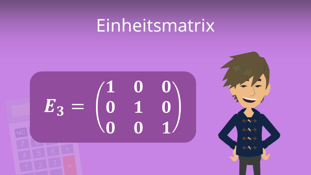 Einheitsmatrix • einfach erklärt · [mit Video]