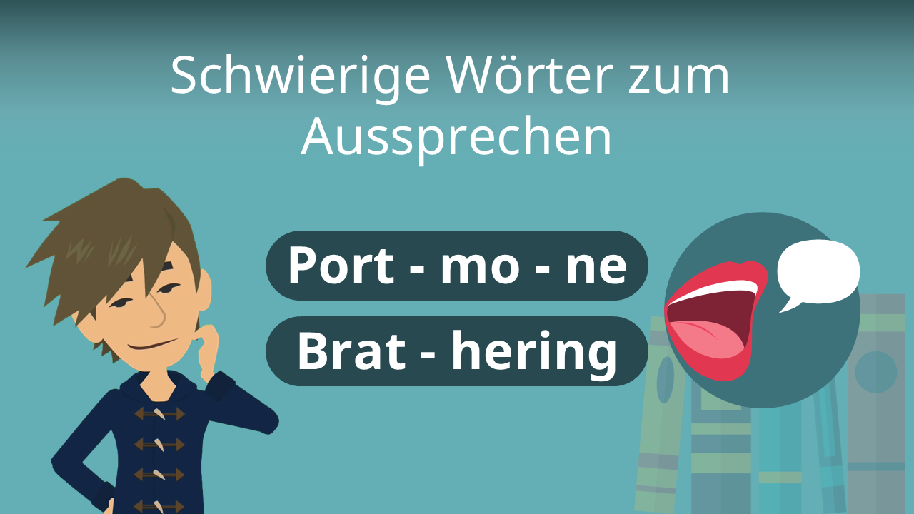 Schwierige Wörter zum Aussprechen • Kannst du sie aussprechen? · [mit ...