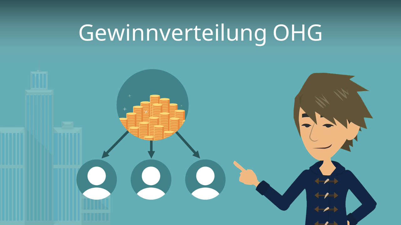 Gewinnverteilung OHG • Durchführung und Beispiele · [mit Video]