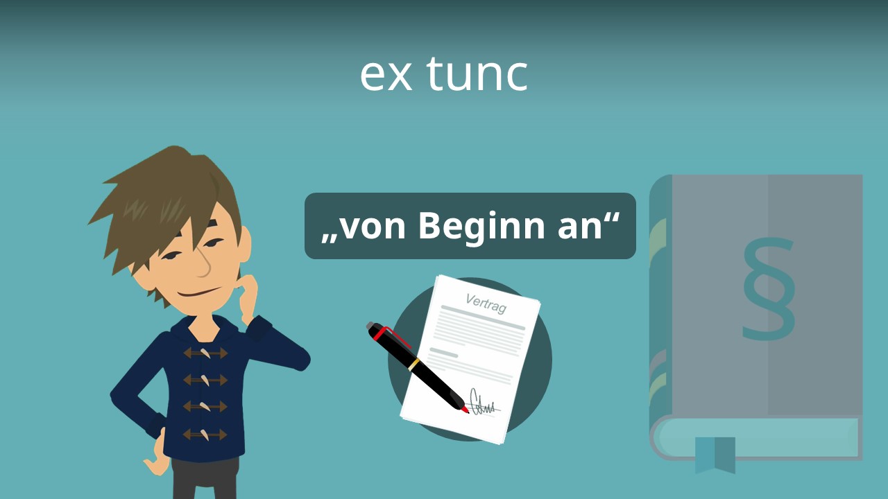 ex tunc • Wirkung, Erklärung, Beispiele · [mit Video]
