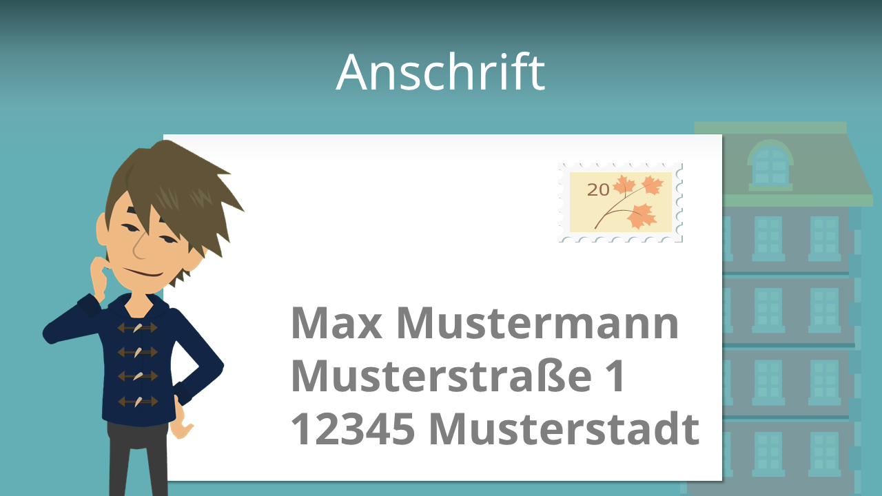 Anschrift • Position & Schreibweise · [mit Video]
