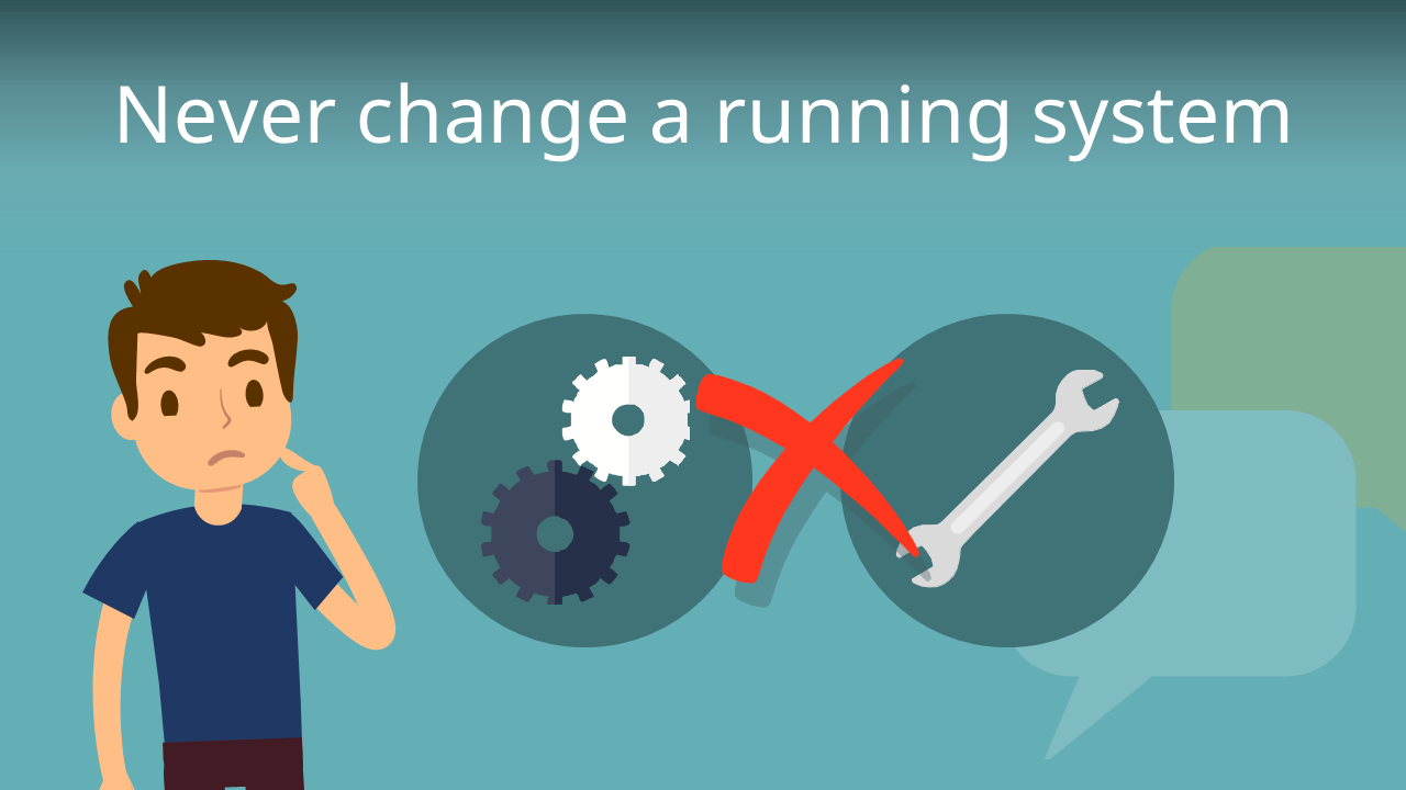Never change a running system • Bedeutung · [mit Video]