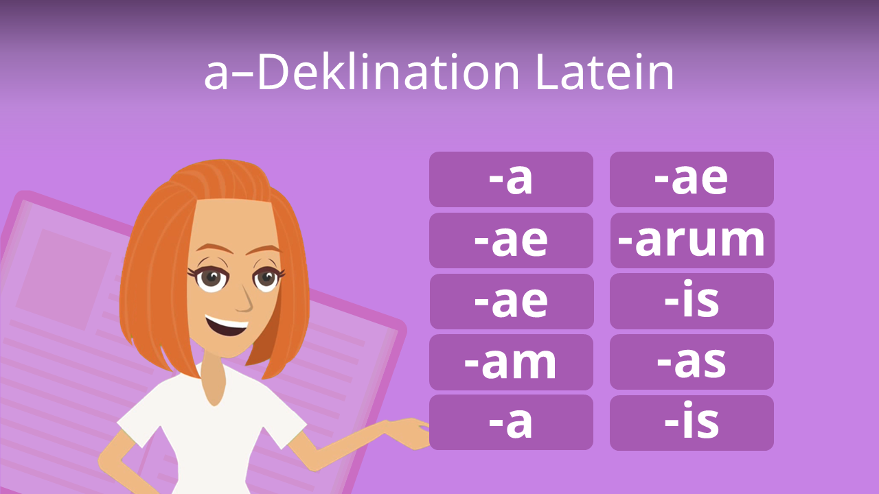 a-Deklination Latein • Tabelle & Beispielwörter · [mit Video]