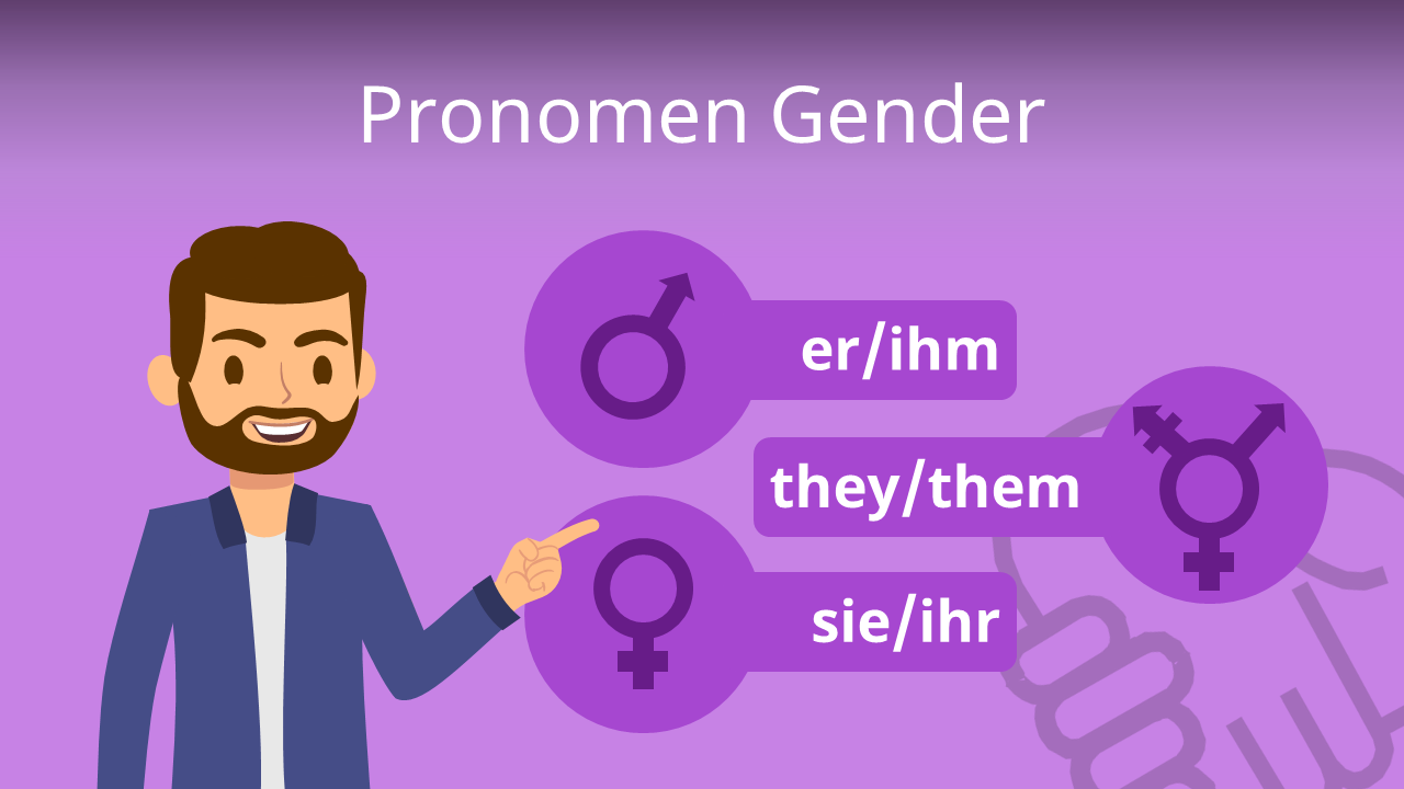 Pronomen gendern • Möglichkeiten & Beispiele · [mit Video]