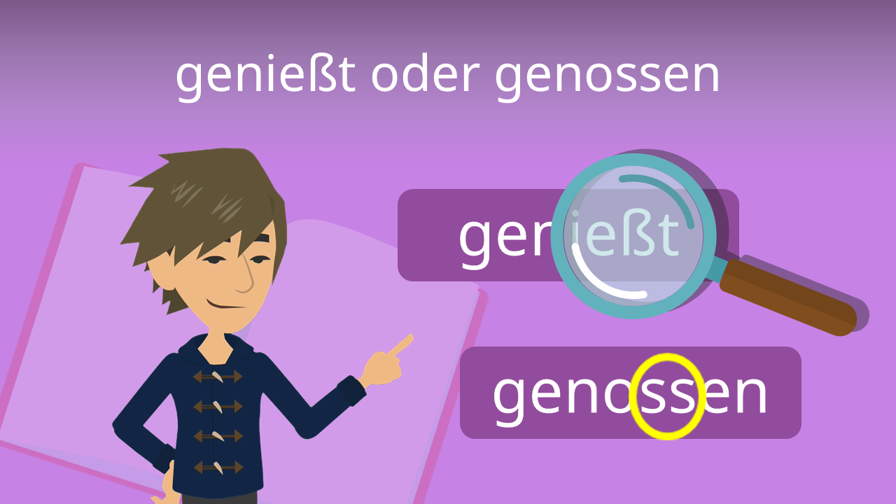 genießt oder genossen? • richtige Schreibweise · [mit Video]