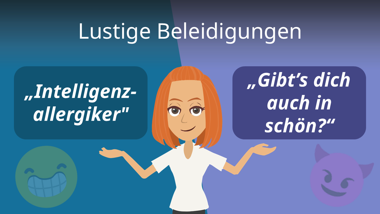 Lustige Beleidigungen • lustige und kreative Diss Sprüche · [mit Video]