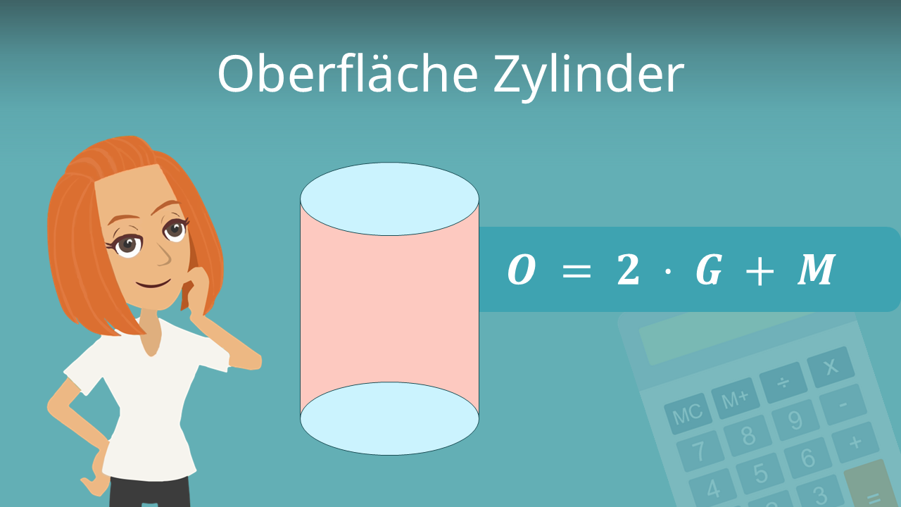 Oberfläche Zylinder • Formel, Beispiele & Übungen · [mit Video]