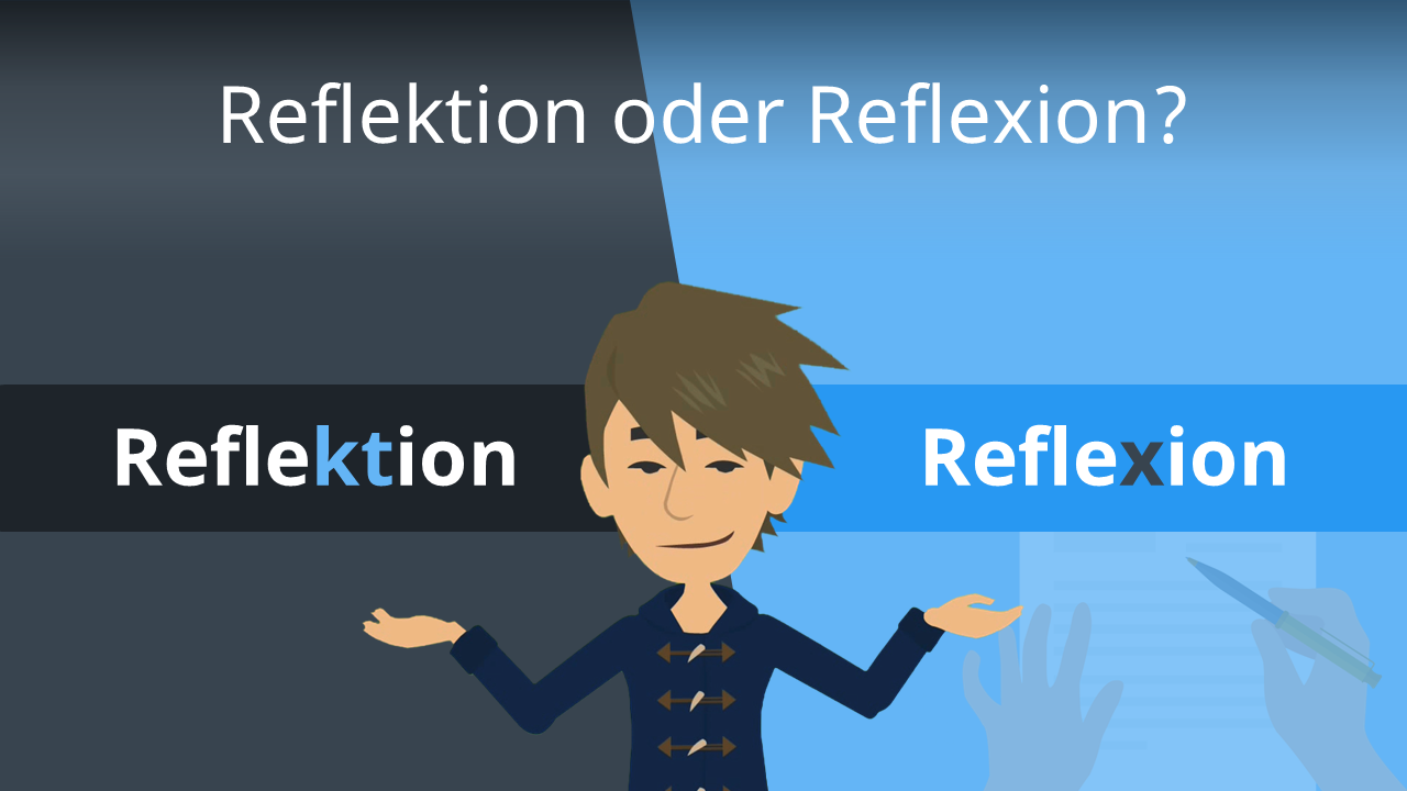 Reflektion oder Reflexion? • richtige Schreibweise · [mit Video]