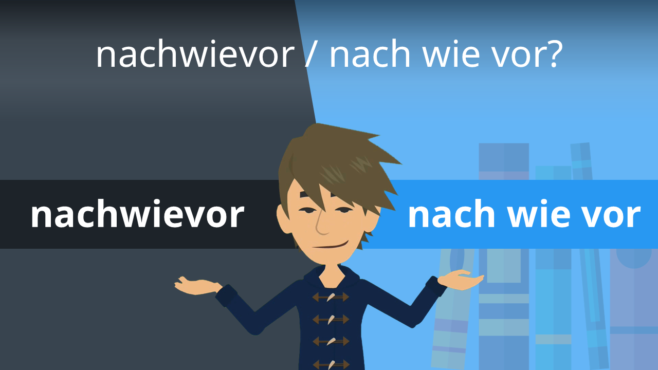 nachwievor / nach wie vor? • richtige Schreibweise · [mit Video]