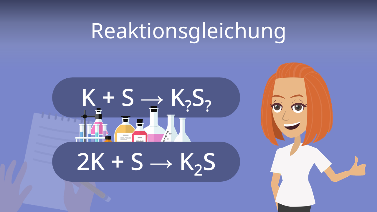 Reaktionsgleichung · Reaktionsschema aufstellen · [mit Video]