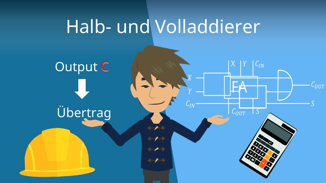 Halb- und Volladdierer | einfach erklärt · [mit Video]