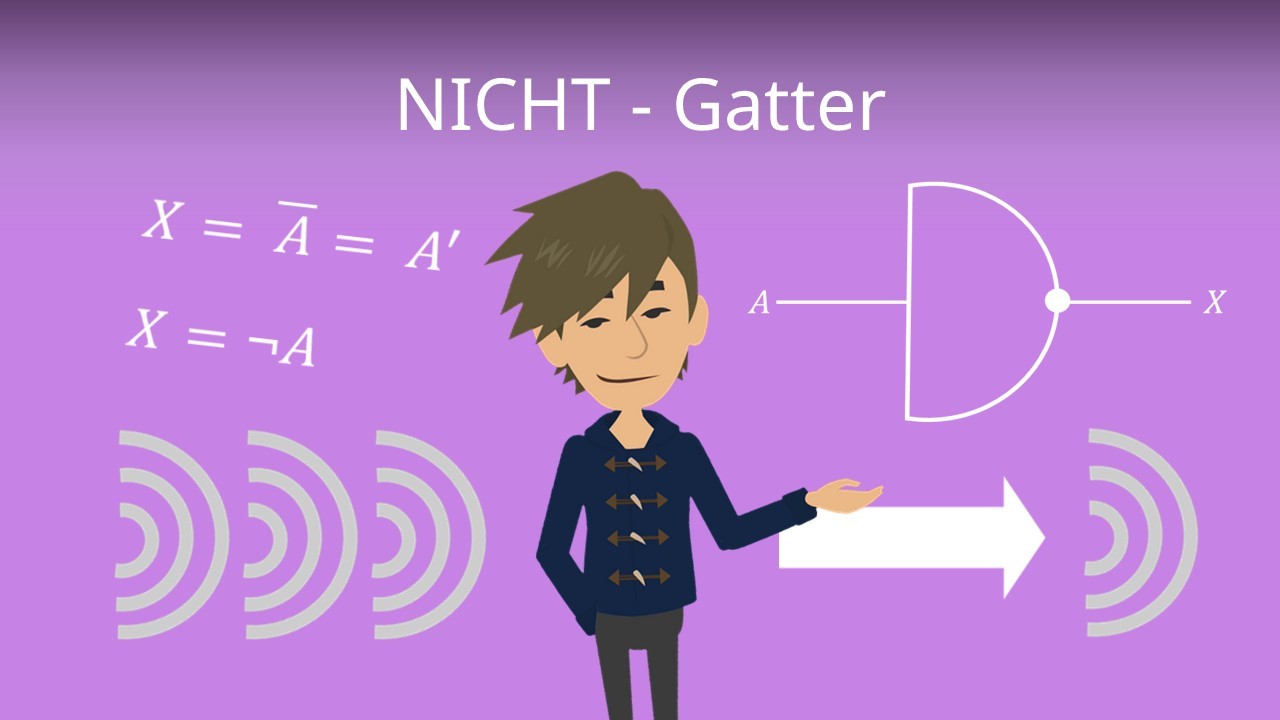 NICHT-Gatter • einfach erklärt für dein Elektrotechnik-Studium · [mit ...