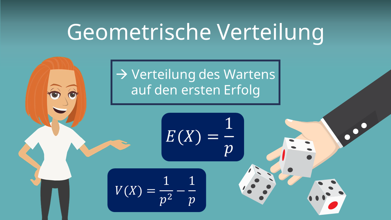 Geometrische Verteilung • Erklärung und Beispiel · [mit Video]