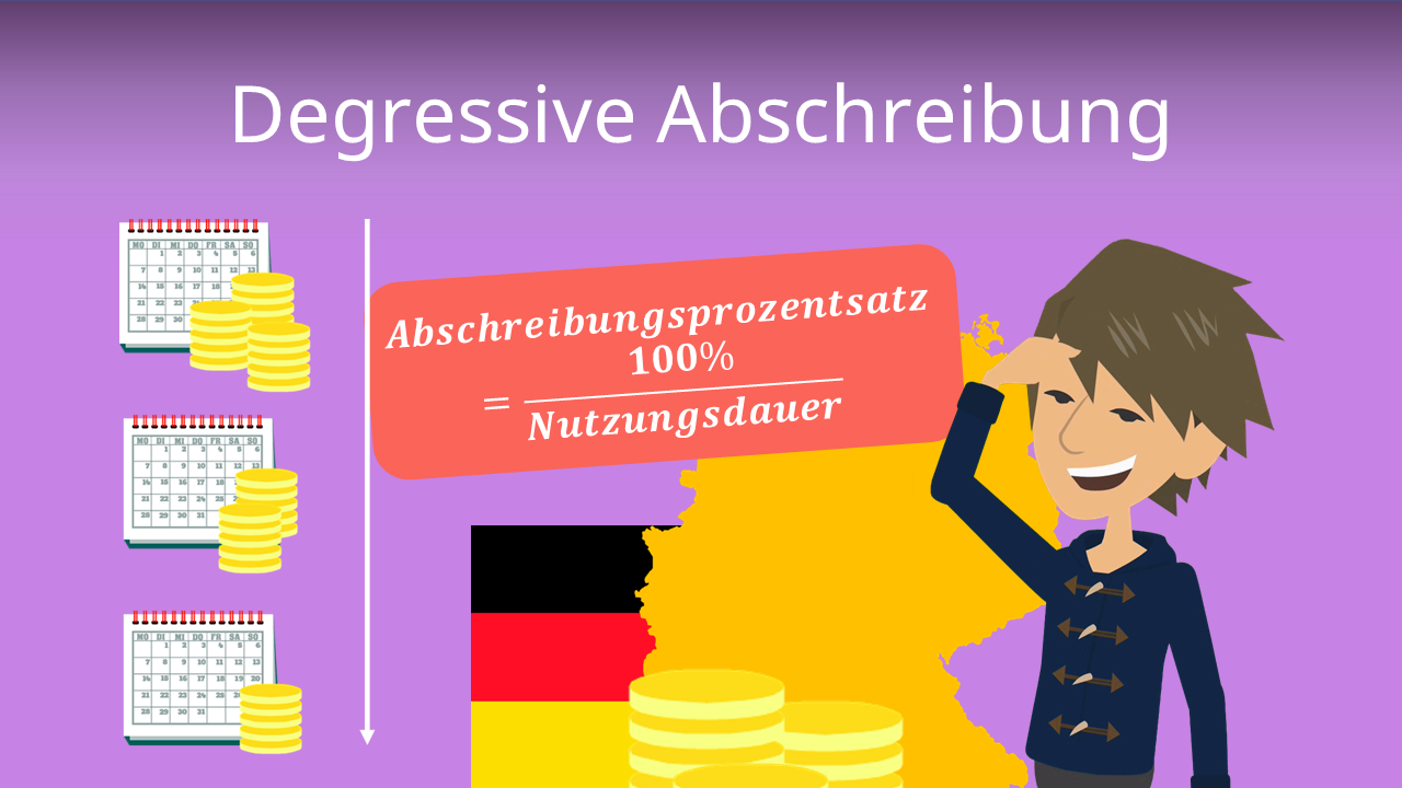 Degressive Abschreibung: Grundprinzip und Übersicht · [mit Video]