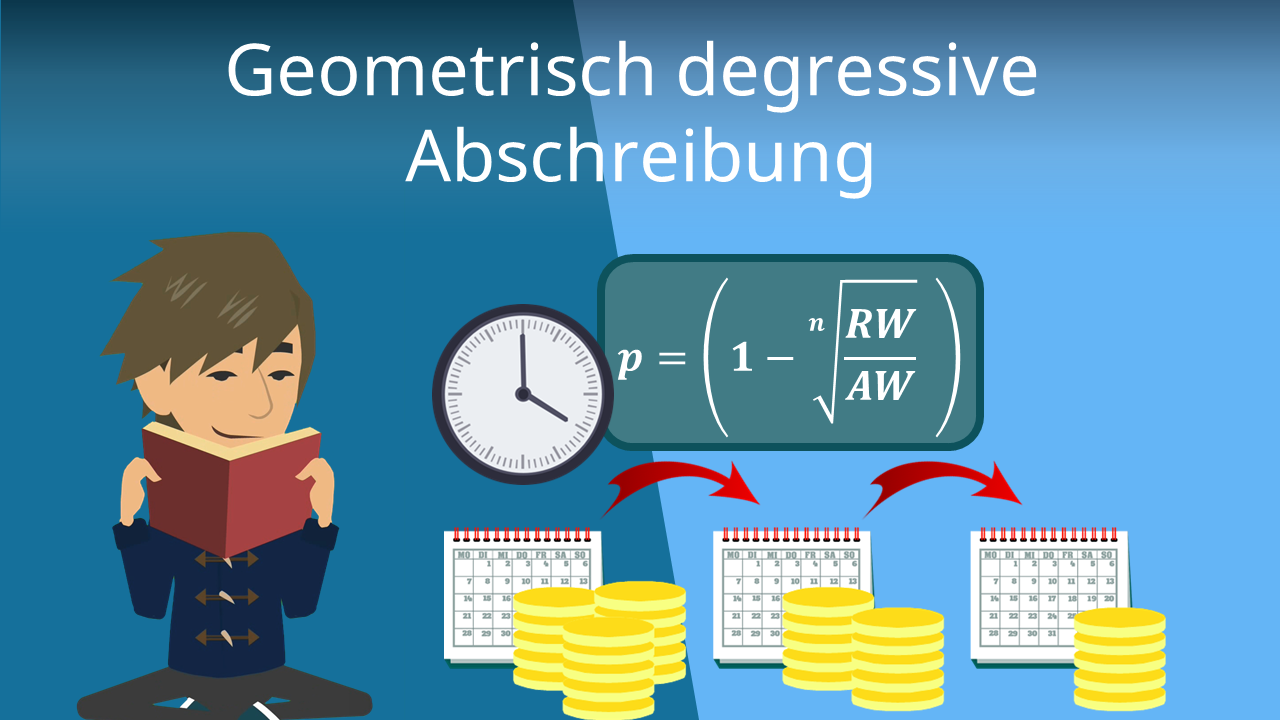 Geometrisch-degressive Abschreibung einfach erklärt · [mit Video]