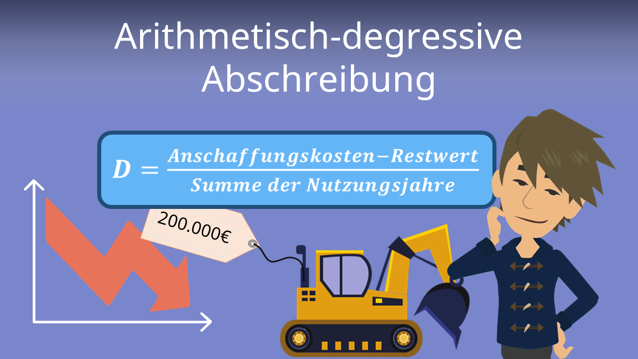 Arithmetisch-degressive Abschreibung einfach erklärt · [mit Video]