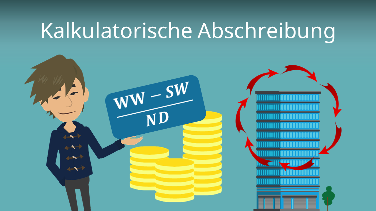 Kalkulatorische Abschreibung • Erklärung & Berechnung · [mit Video]