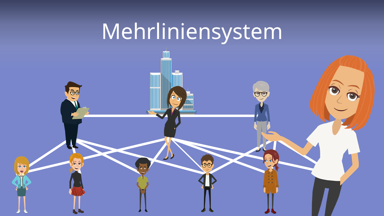 Mehrliniensystem: Erklärung & Organigramme · [mit Video]