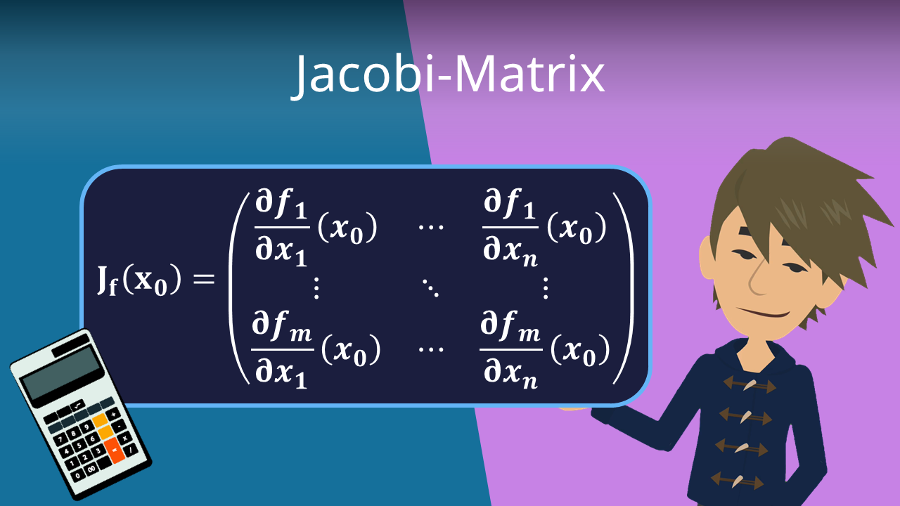 Jacobi-Matrix • totale Ableitung & Beispiele · [mit Video]