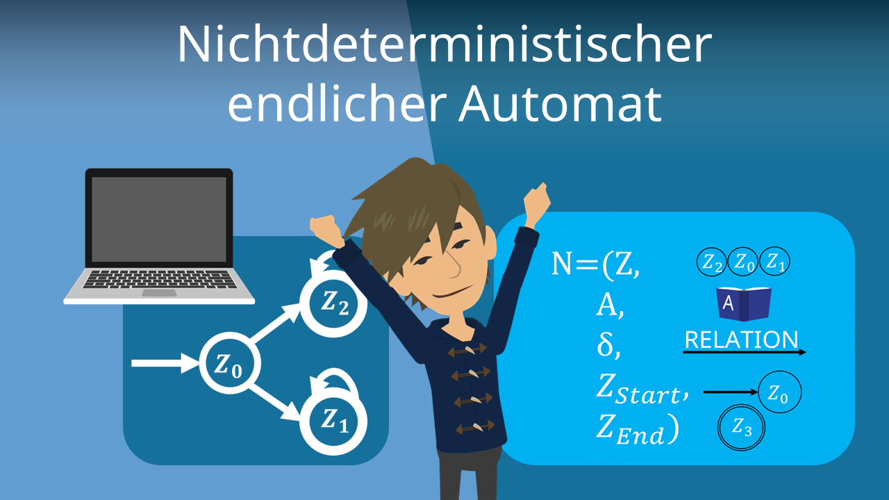 Nichtdeterministischer Automat: Erklärung mit Beispiel · [mit Video]
