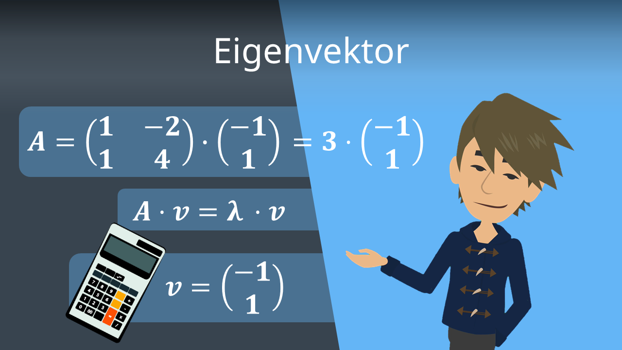 Eigenvektor · einfach erklärt, Schritt für Schritt · [mit Video]
