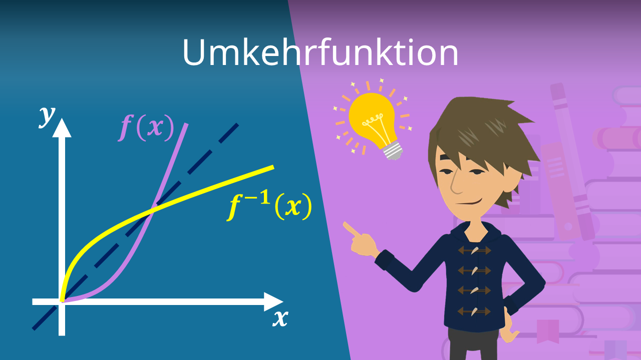 Umkehrfunktion • So bildest du sie! Berechnung & Beispiele · [mit Video]