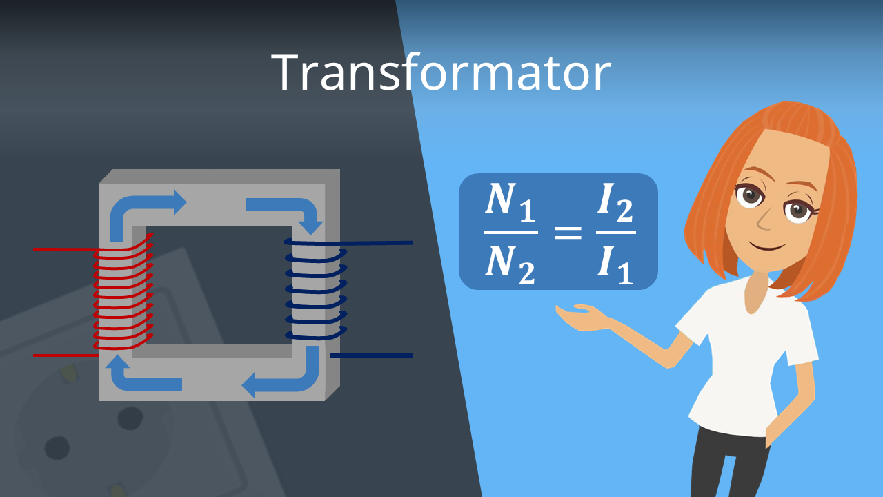 Transformator • Aufbau, Funktionsweise, Formeln · [mit Video]