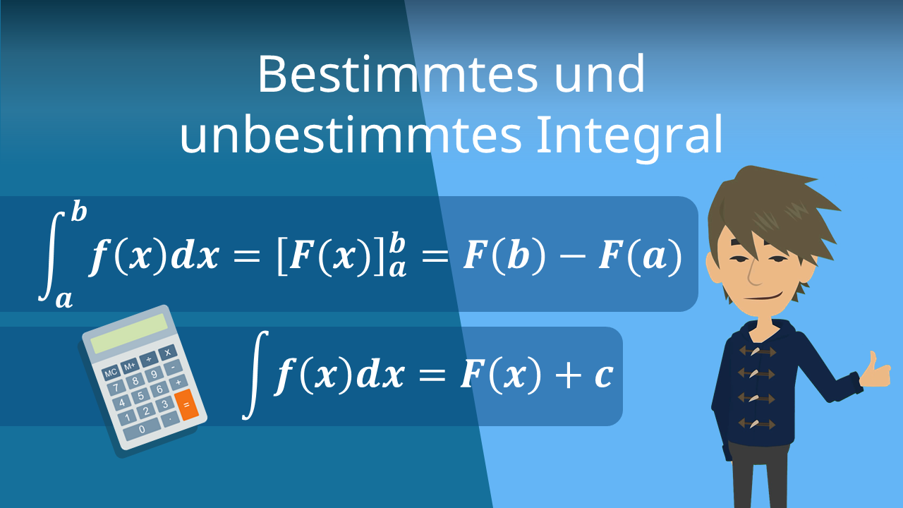Bestimmtes und unbestimmtes Integral • einfach berechnen! · [mit Video]