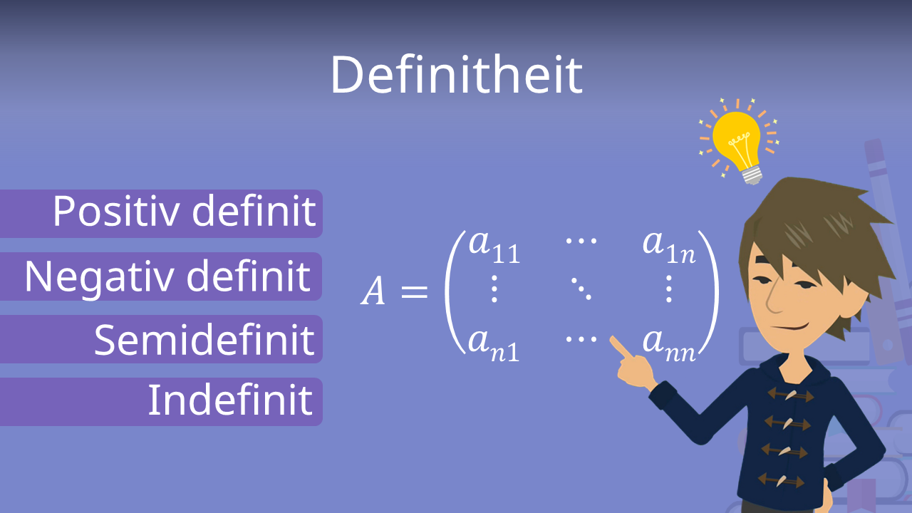 Definitheit ⋅ einfach erklärt · [mit Video]