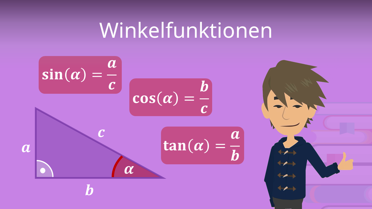 Winkelfunktionen • Erklärung und Beispiele · [mit Video]