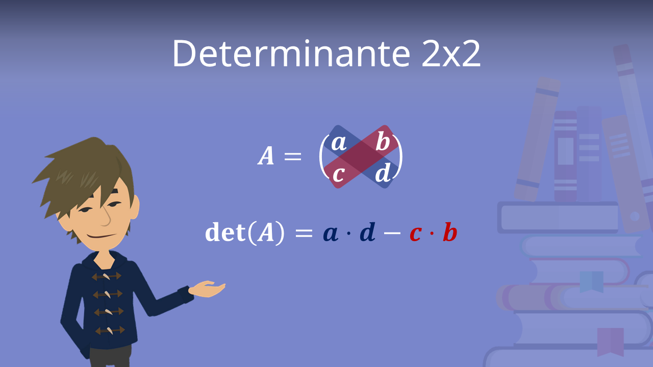 Determinante 2x2 berechnen • einfach erklärt · [mit Video]