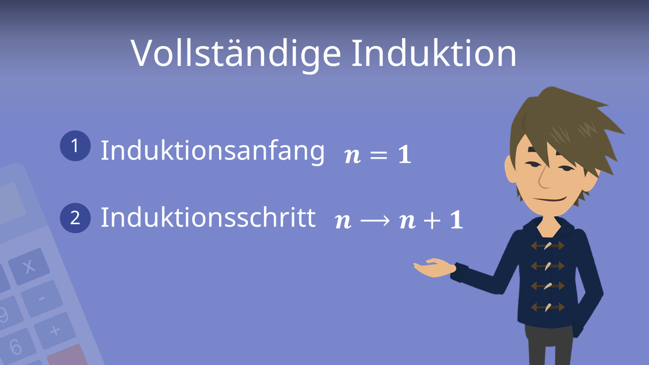 Vollständige Induktion • einfach erklärt · [mit Video]