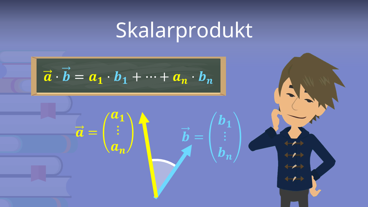 Skalarprodukt • Berechnung & Beispiele · [mit Video]