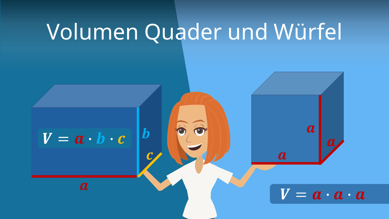 Volumen Quader und Würfel • Volumen Quader, Volumen Würfel · [mit Video]