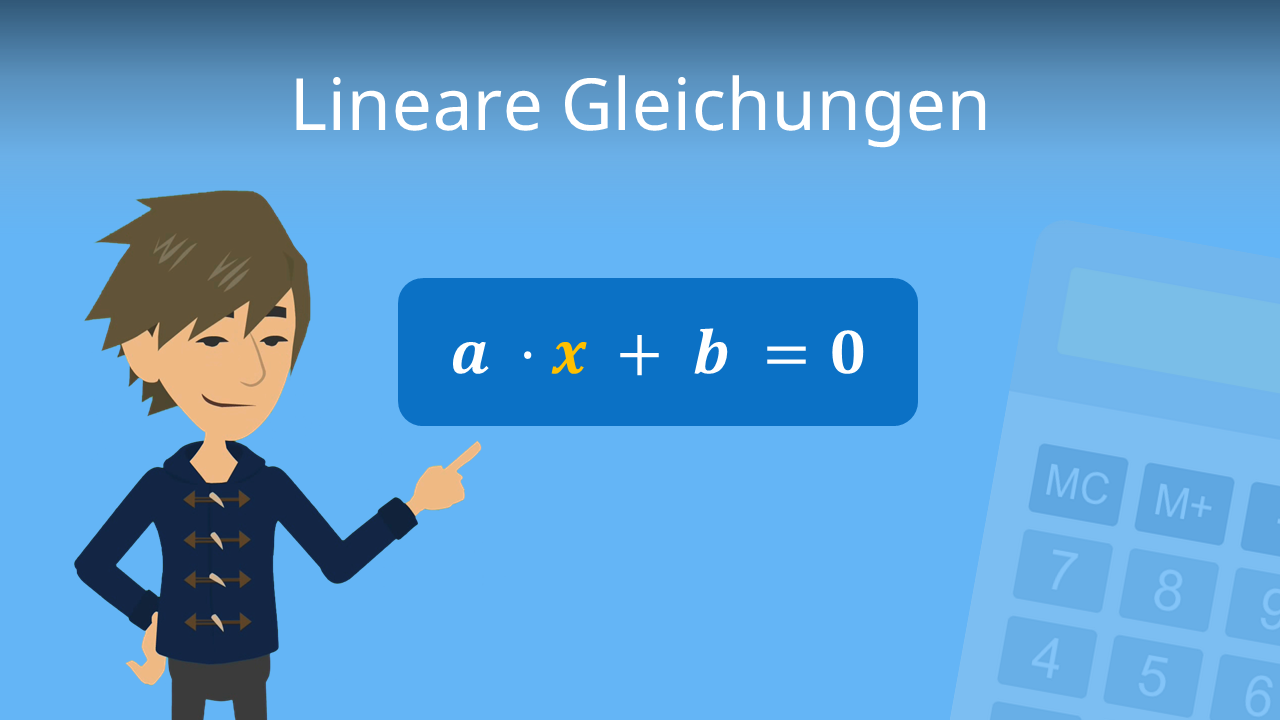Lineare Gleichungen • einfach erklärt · [mit Video]
