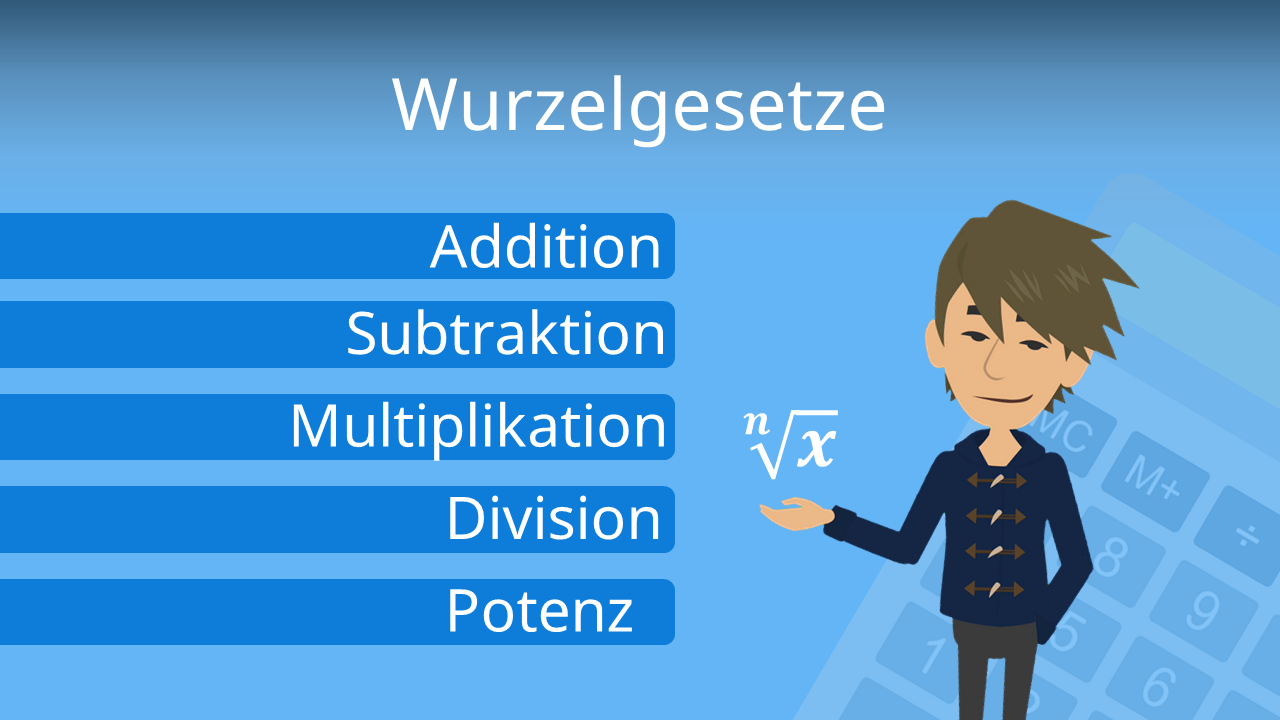 Wurzelgesetze einfach erklärt • Formeln & Beispiele · [mit Video]