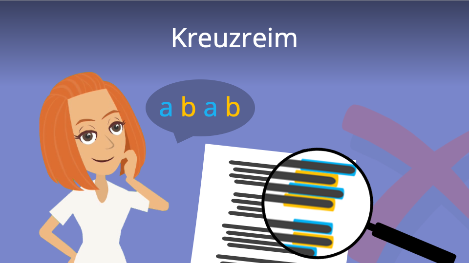 Kreuzreim • Reimschema, Abwandlungen und Beispiele · [mit Video]