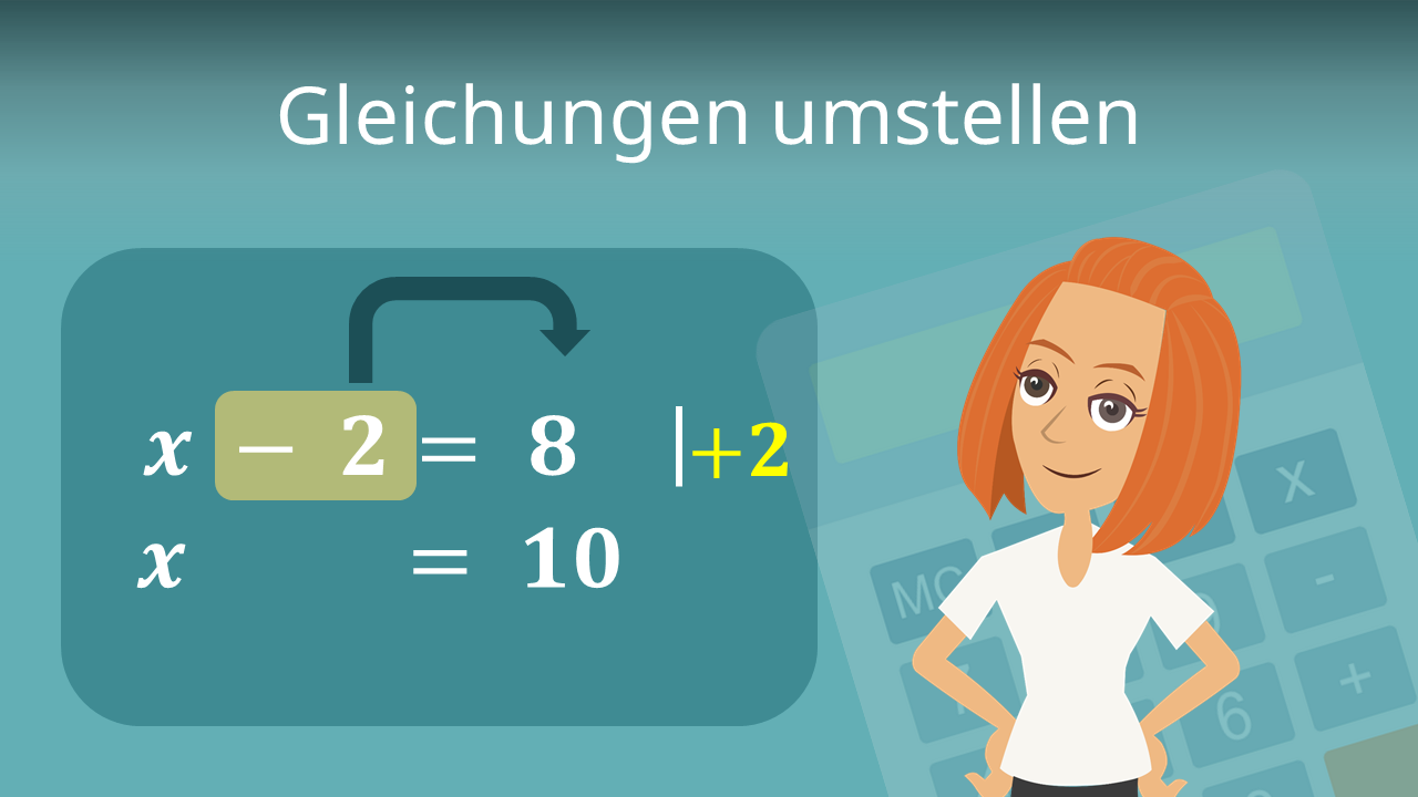 Gleichungen umstellen • Gleichung nach x auflösen · [mit Video]