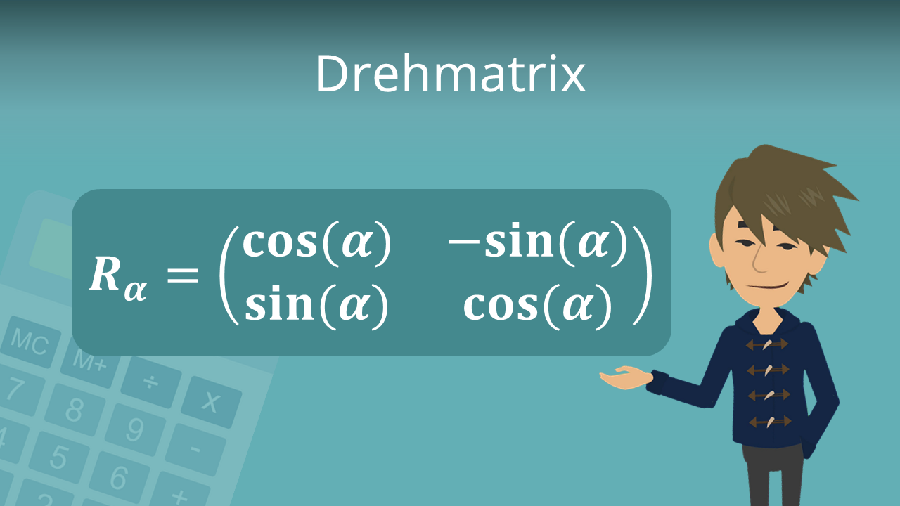 Drehmatrix • Rotationsmatrix, Vektor drehen · [mit Video]