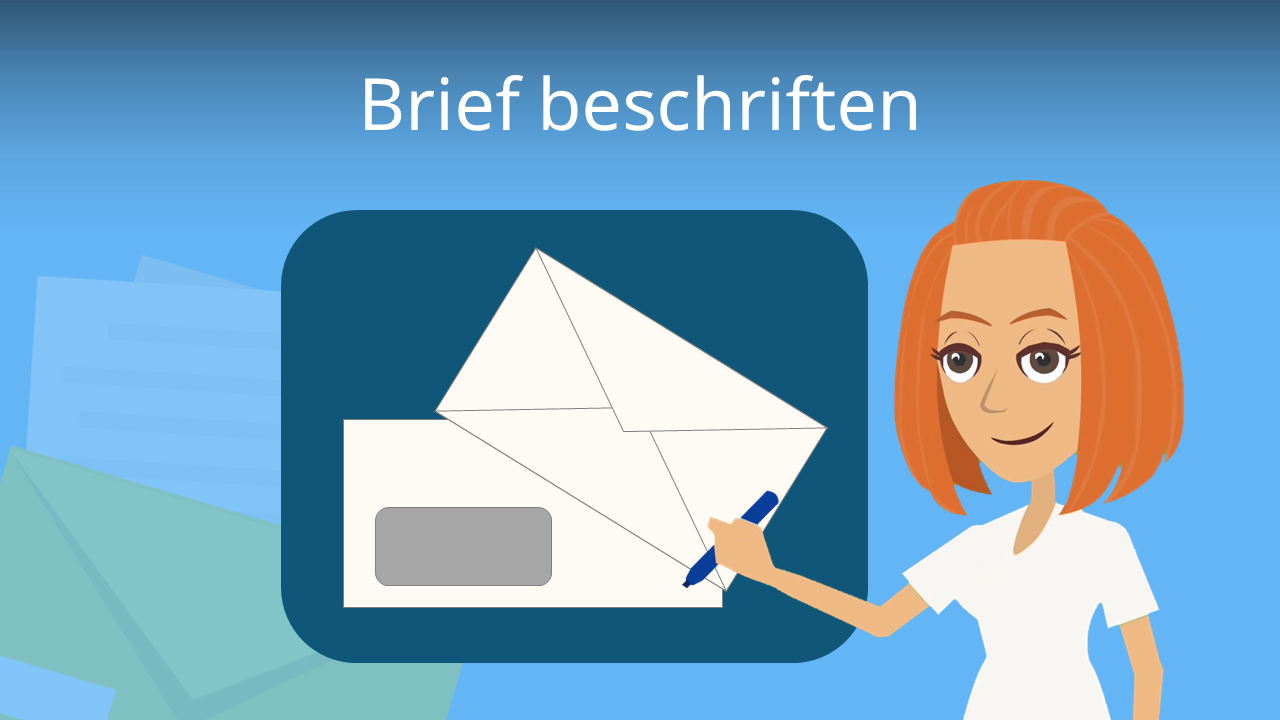 Brief beschriften • Anleitung Brief richtig adressieren · [mit Video]