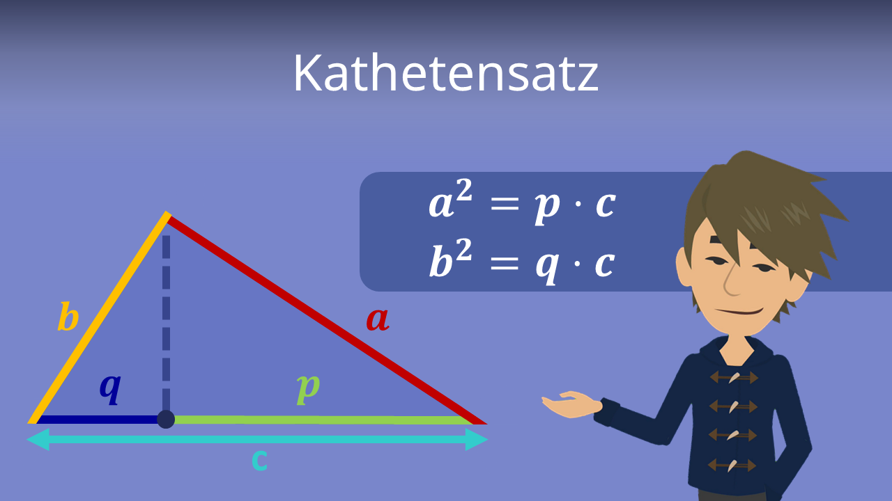 Was ist der Kathetensatz? • einfach erklärt · [mit Video]
